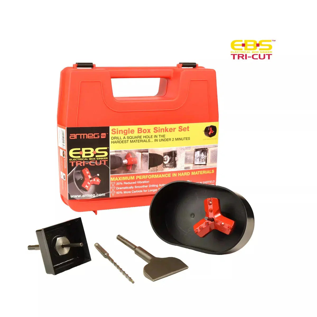 Armeg EBS.TC.SET Electrical Box Sinker Tri-Cut – www.fusebox.shop