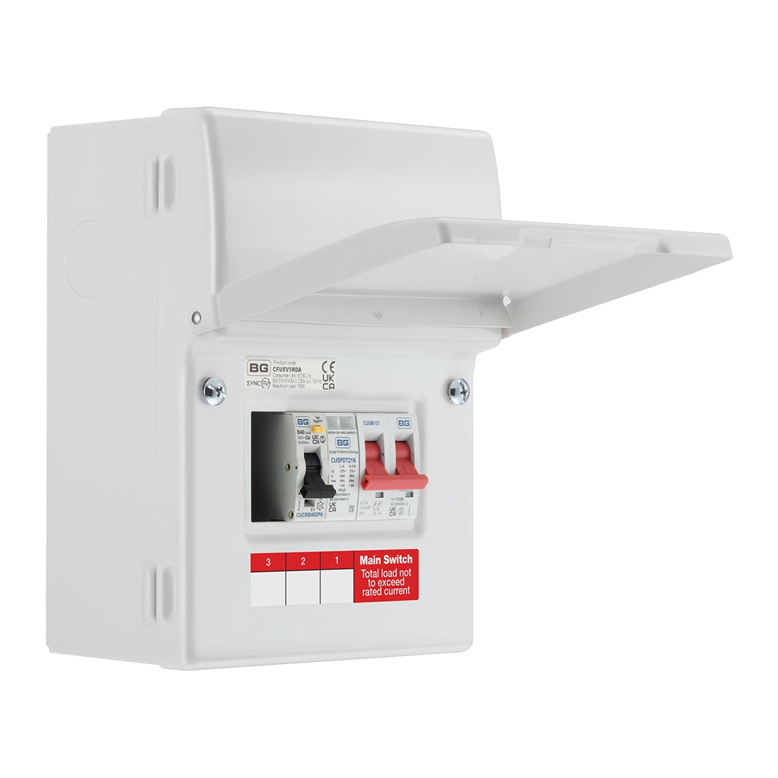 BG SyncEV CFUEV5RDA-01 IP20 EV Consumer Unit With – www.fusebox.shop