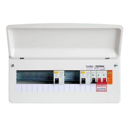 FuseBox F2010DXA 10 Way Dual RCD Consumer Unit – www.fusebox.shop