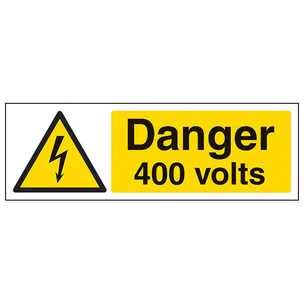 SES WLVTLF6YB Danger 400V Self Adhesive Label – www.fusebox.shop