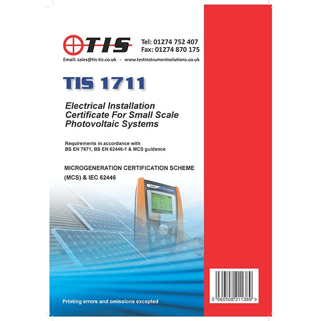 TIS TIS1711 PV Electrical Installation – www.fusebox.shop