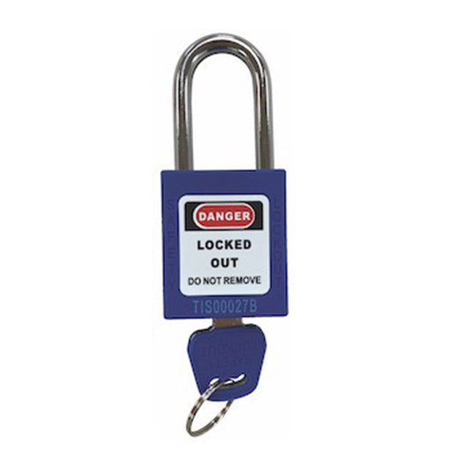 TIS TISLB1 Blue Safety Steel Lock – www.fusebox.shop